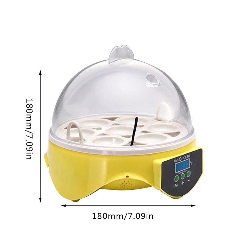 Digital Egg Incubator 7 Eggs Half Automatic Hatche... – Grandado