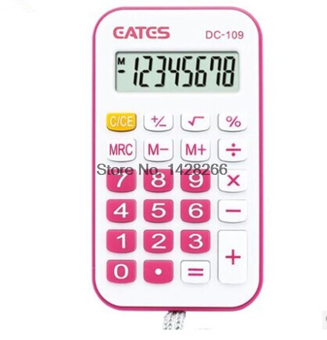 Mini Calculator with Lanyard candy color Digital E... – Vicedeal