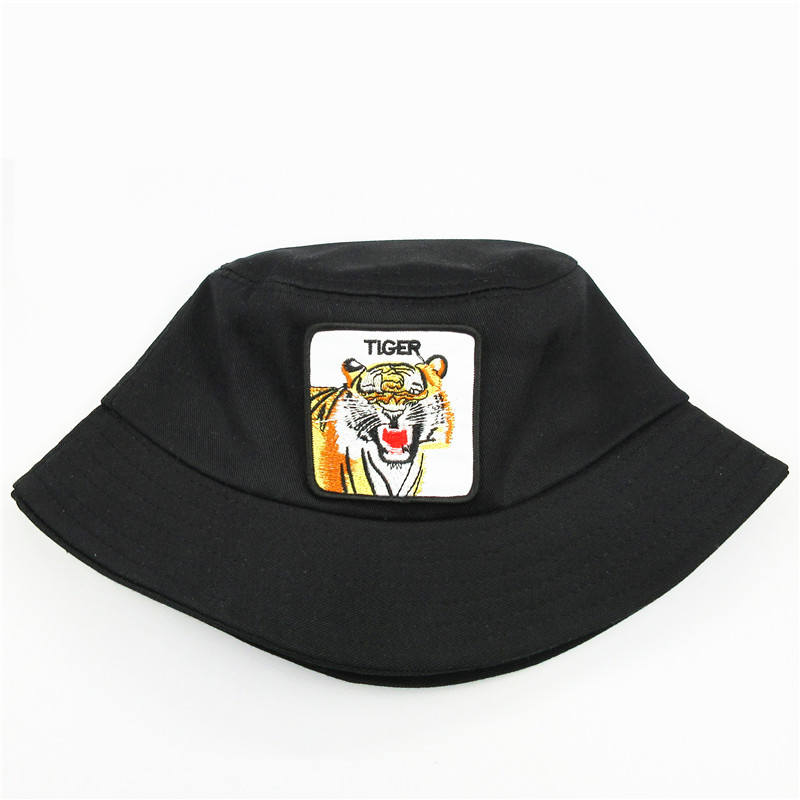 Tier tiger stickerei baumwolle Eimer Hut Fischer H... – Grandado