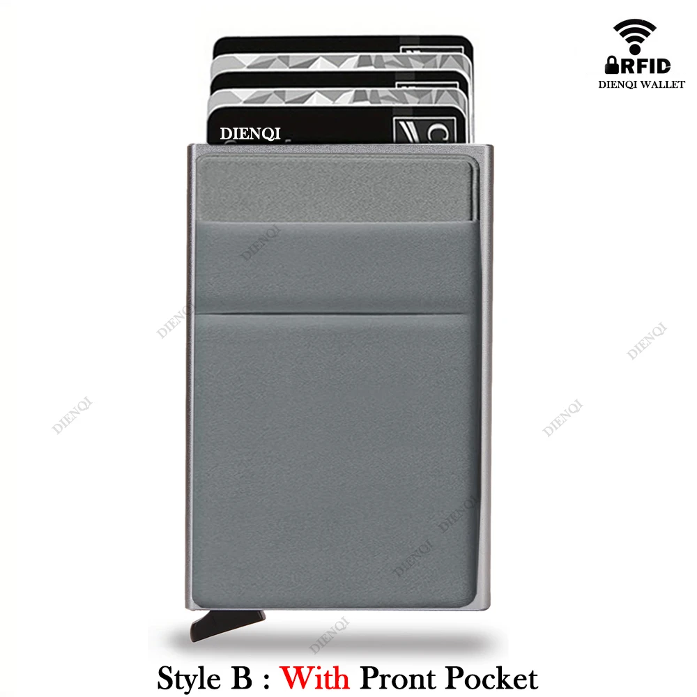 Rfid Smart Bank Credit Card Holder Wallet Metal Th... – Grandado