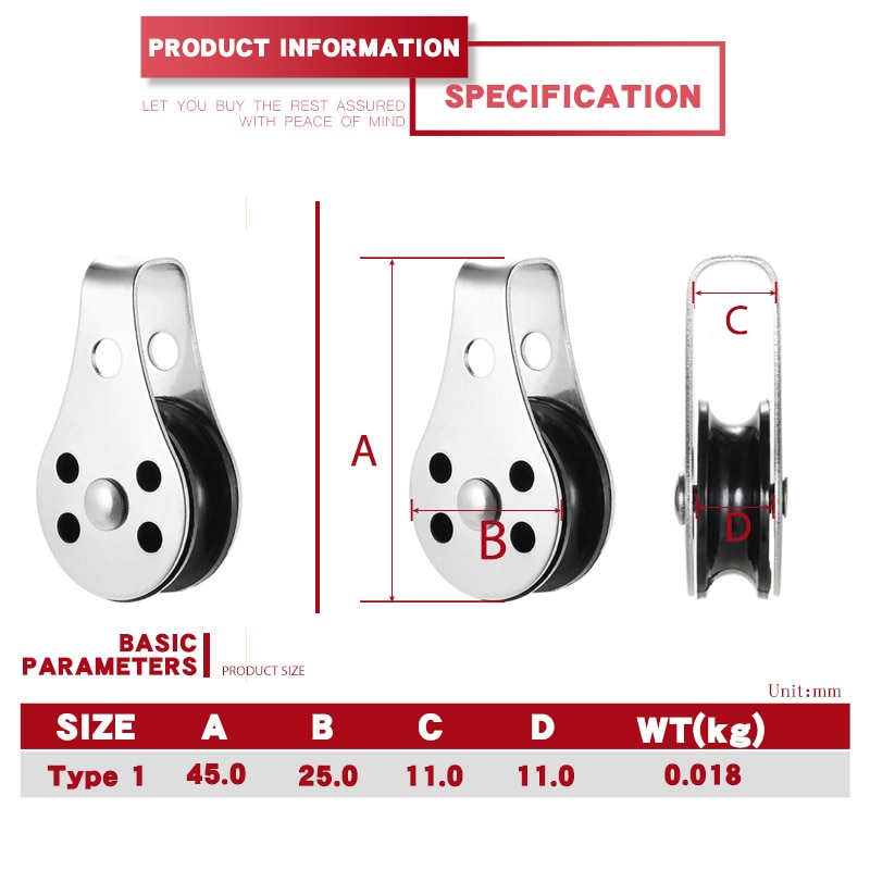 25mm Marine Boat Pulley Blocks Rope Stainless Stee... – Vicedeal