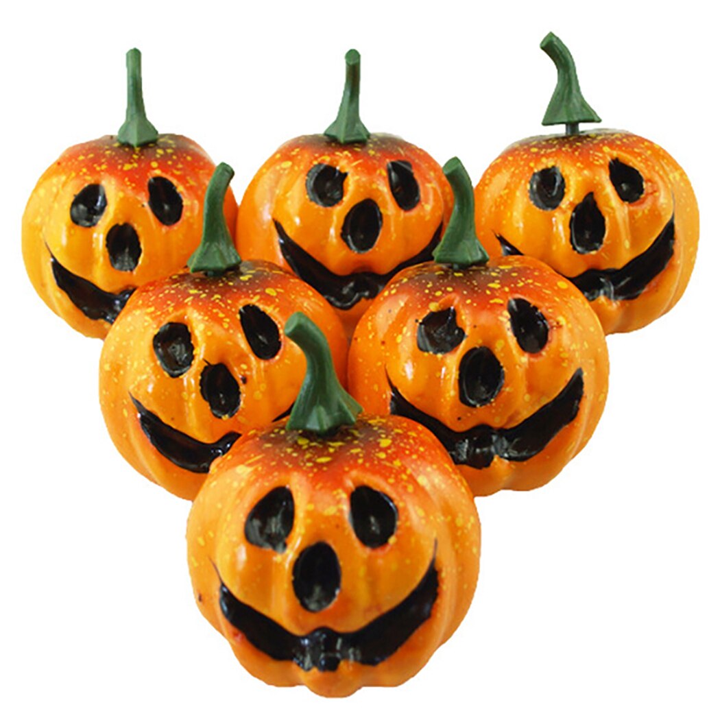 6pcs Halloween Pumpkin Table Ornament Photo Prop S... – Grandado