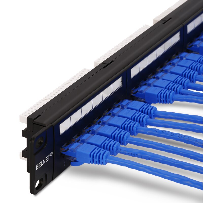 BELNET 24 port RJ45 CAT6 Patch Panel 1U 19" inch U... – Grandado