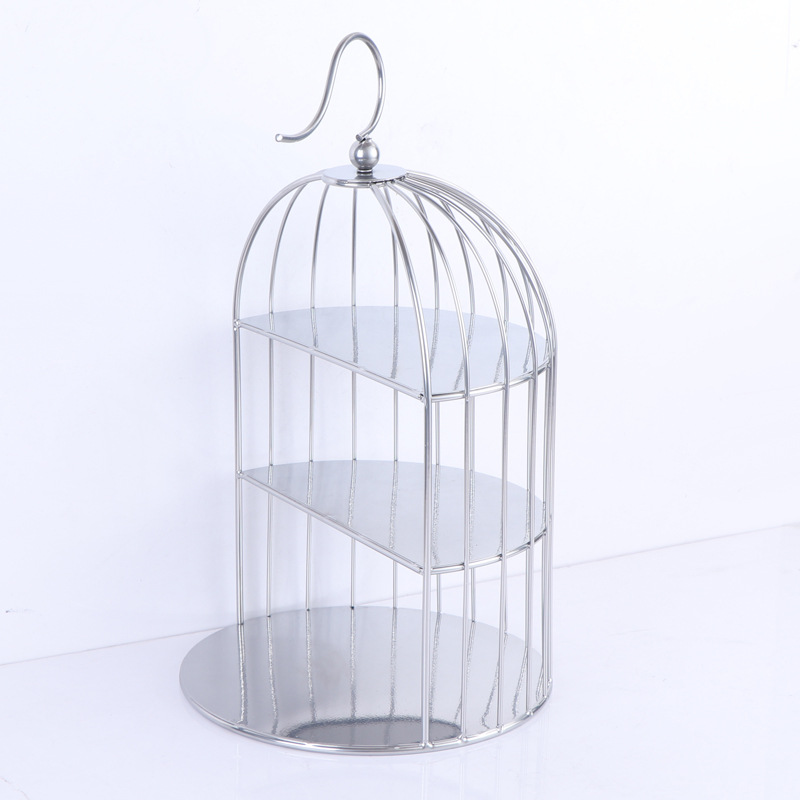Bird Cage Food Rack Display Stand Ceramic Three-la... – Vicedeal
