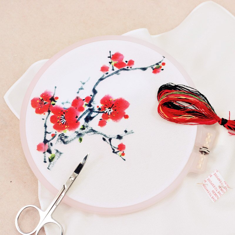 Chinese DIY Mulberry Silk Suzhou Embroidery Set Fl... – Grandado