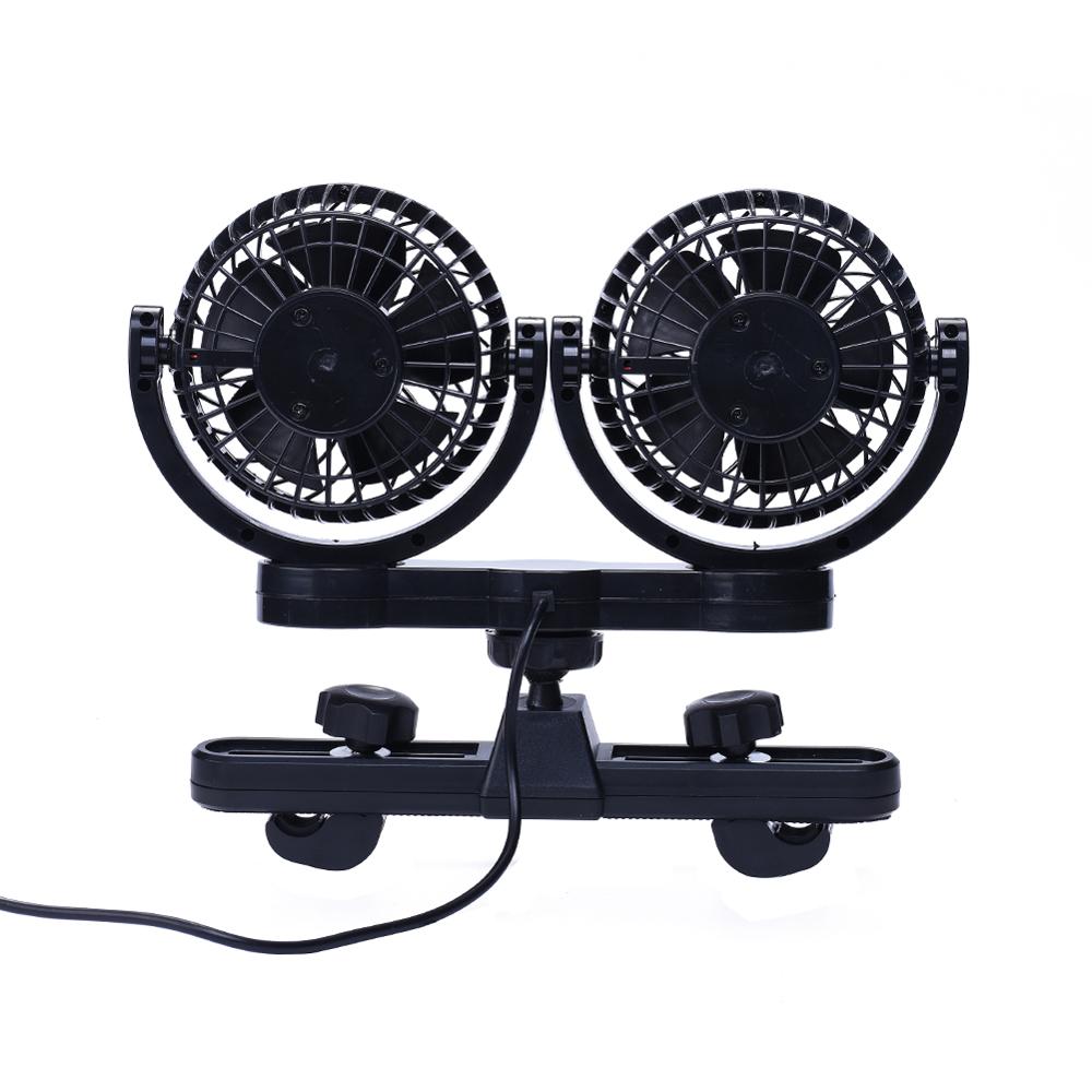 Dc 12V /24V Twin Head Truck Auto Fans Hoofdsteun B... – Grandado