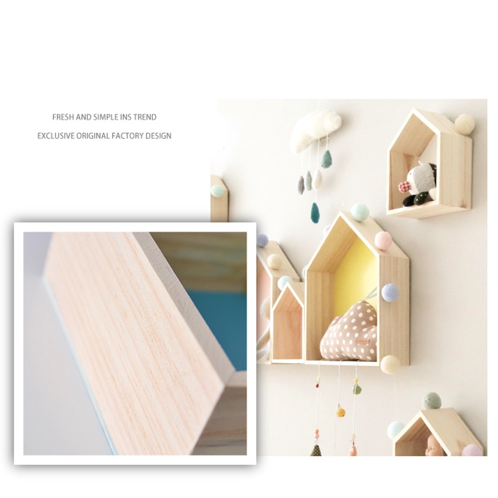 Varmt hem sovrum vägghylla original trähus förvari... – Grandado