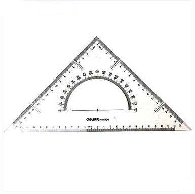 DELI 6430 plastic ruler student drawing ruler tria... – Grandado