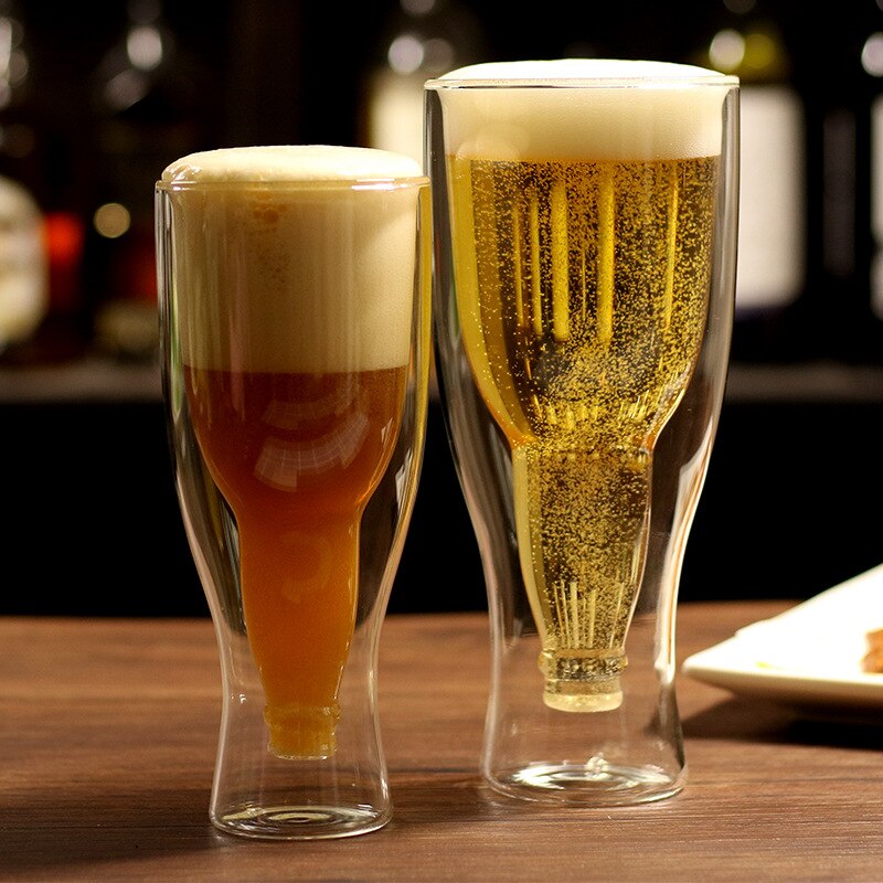 Double craft beer cup IPA beer cup white beer dark... – Grandado