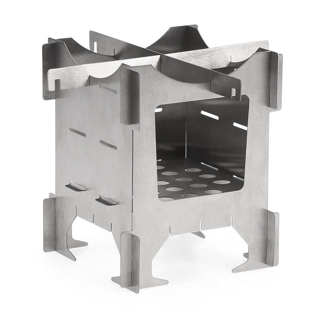 Lightweight Titanium Camping stove Folding Wood St... – Grandado