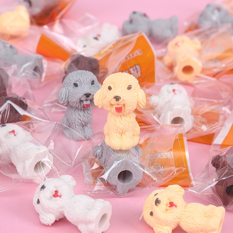 Cartoon Animal Pencil Erasers Toppers Dog Shaped A... – Vicedeal