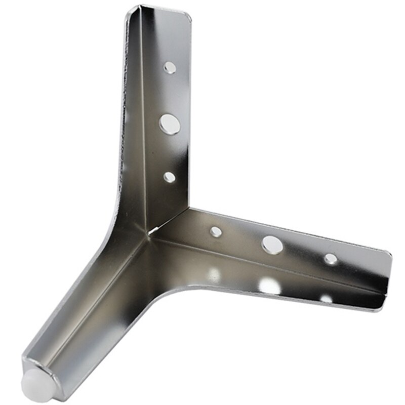 4 Pieces of Metal Furniture Foot Support Silver Co... – Grandado