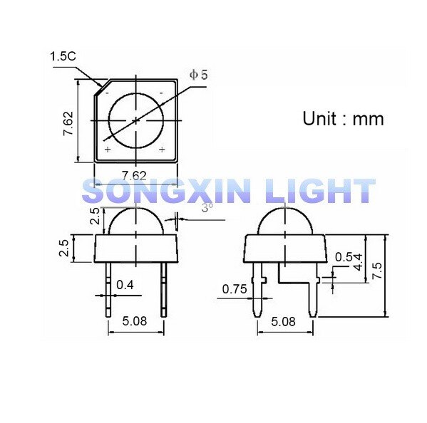 20pcs LED 5MM Piranha Red Round Super Flux Leds 4 ... – Grandado