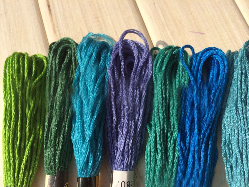 100Pcs Mix Colors DMC Cotton Thread Embroidery Thr... – Grandado