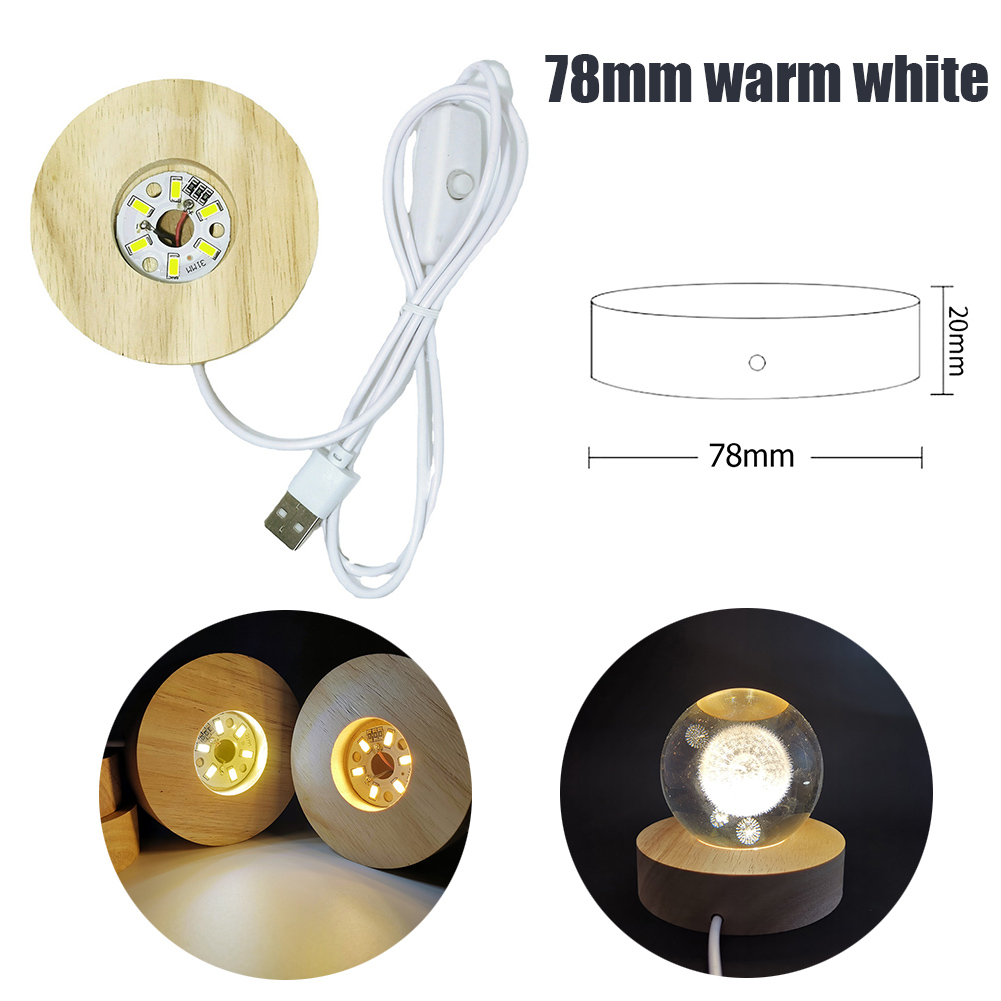 Wood Light Base Rechargeable Remote Control Wooden... – Vicedeal