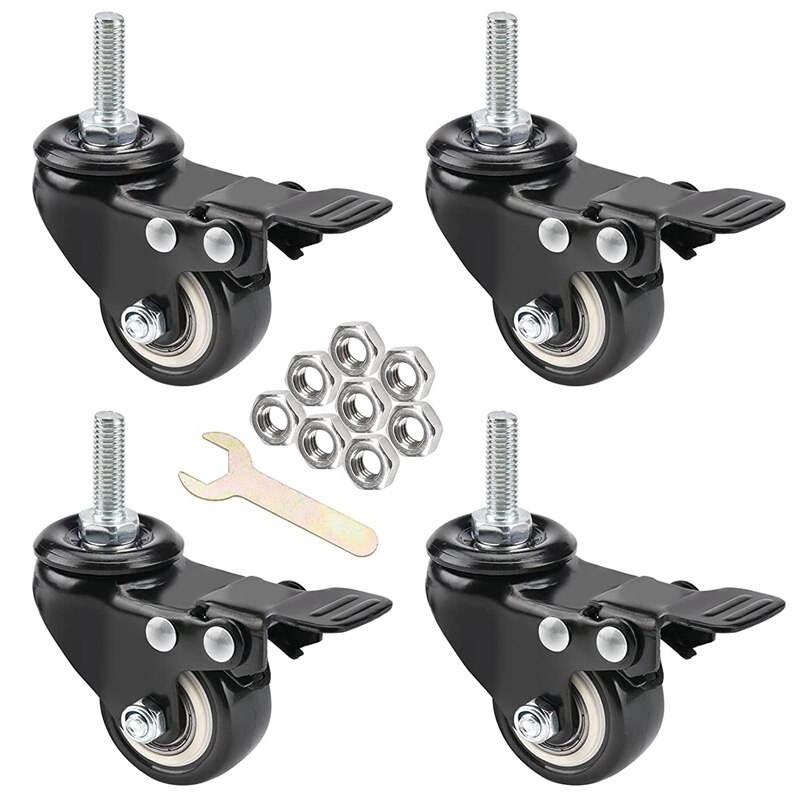 Practical Stem Casters,1.5 Inch Casters Set Of 4 W... – Vicedeal