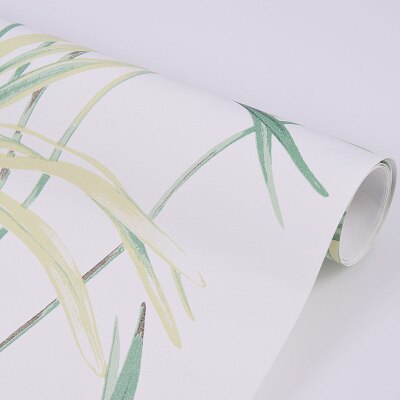 100 x 53cm grønne blade tapet naturlig stil bambus... – Vicedeal