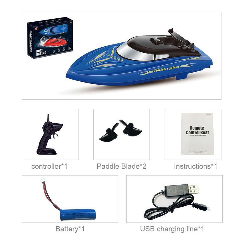 2.4GHZ Remote Control High Speed Boat Model 4 Chan... – Vicedeal