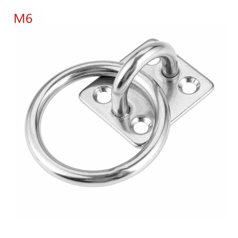 304 Stainless Steel Square Pad Eye Plate Eye Hook ... – Grandado