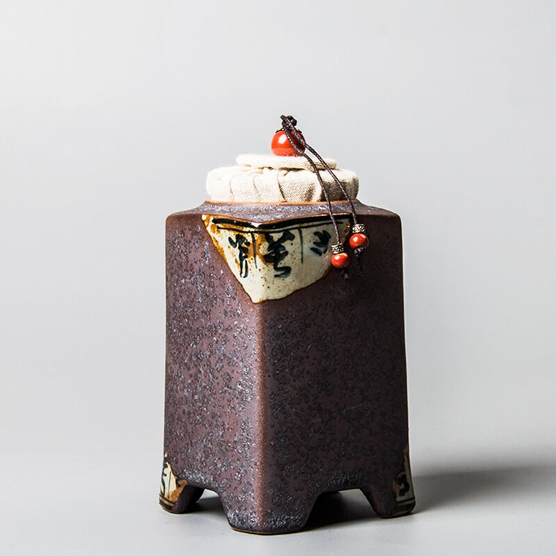 Antique Pottery Tea Box Organizer Teaware Tea Cont... – Grandado