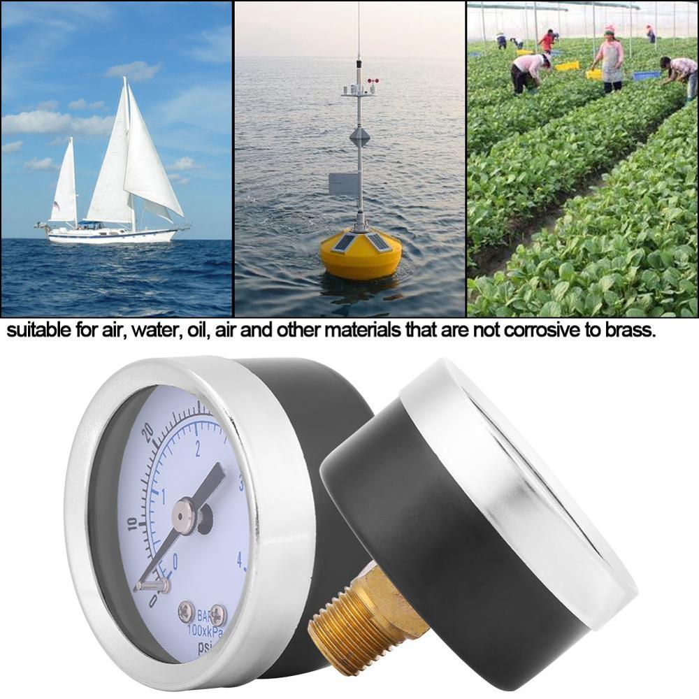 1/8 " bspt gevind manometer trykmåler luft olie va... – Vicedeal