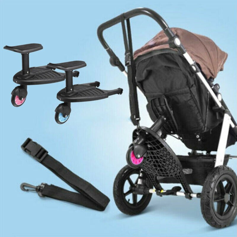 Kids Safety Wheeled Pushchair Stroller Step Standi... – Grandado