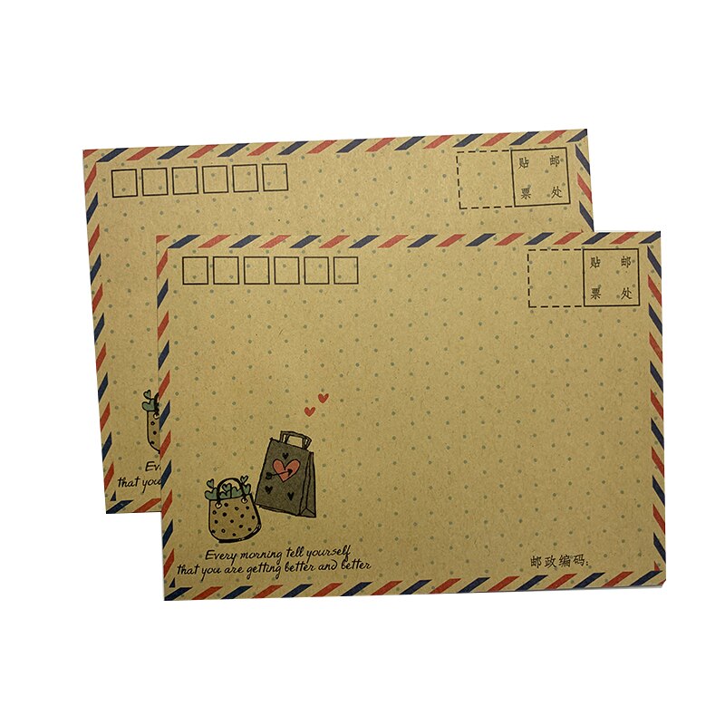 8pcs B6 Classic Kraft paper Mailable envelope lett... – Vicedeal
