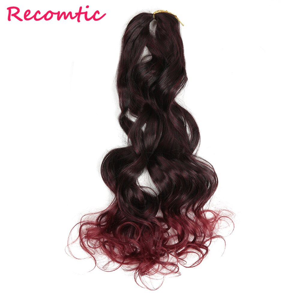 Recomtic Natural Blond Brown Red Synthetic Hair Ex... – Grandado
