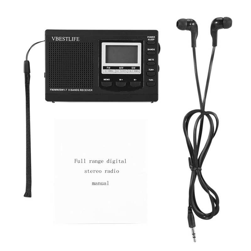 VBESTLIFE Portable Mini Radios FM/MW/SW Receiver D... – Grandado