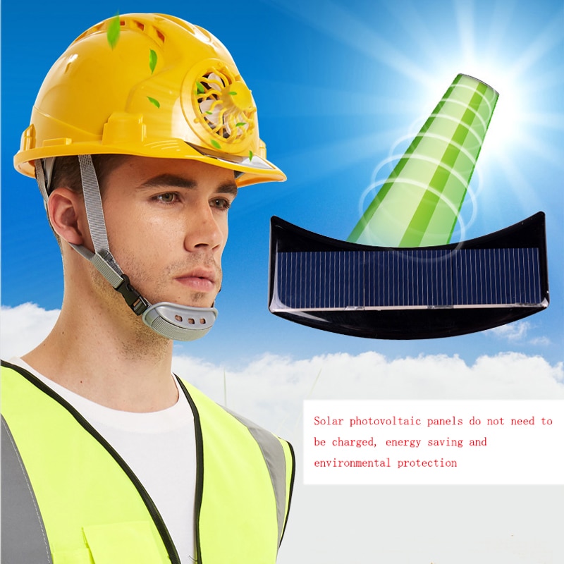 Pet Travail Solar Ventilator Werk Helm Bouw Werk B... – Grandado