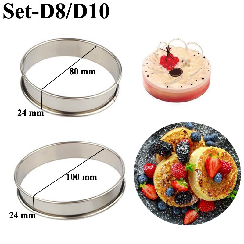 Meibum Diameter 8/10cm Pizza Saucing Ring Stainles... – Grandado