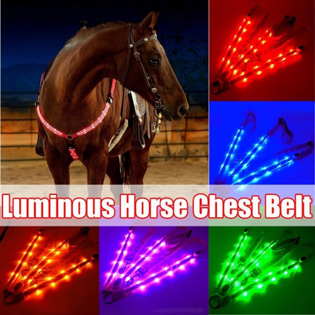 LED 6 Colors Outdoor Luminous Horse Chest Belt Hor... – Grandado