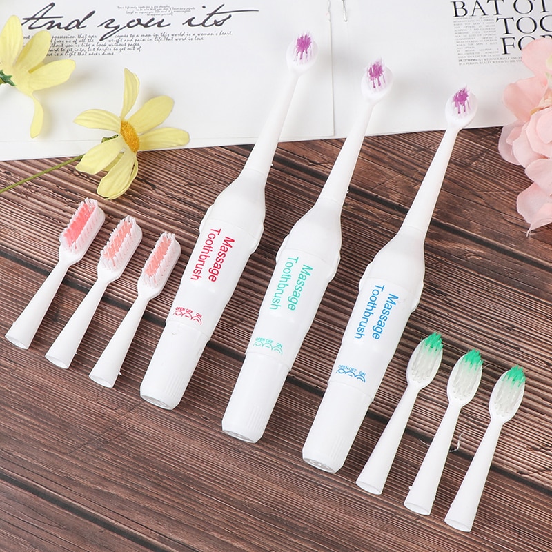 With 2 Brush Heads Battery Operated Oral Hygiene B... – Vicedeal