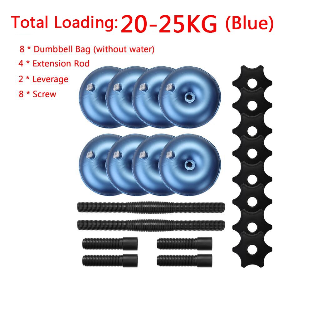 25kg Water-Filled Dumbbell Adjustable Dumbbells Tr... – Grandado