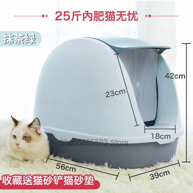 Cat Litter Box Fully Enclosed Cat Toilet Shit Basi... – Vicedeal