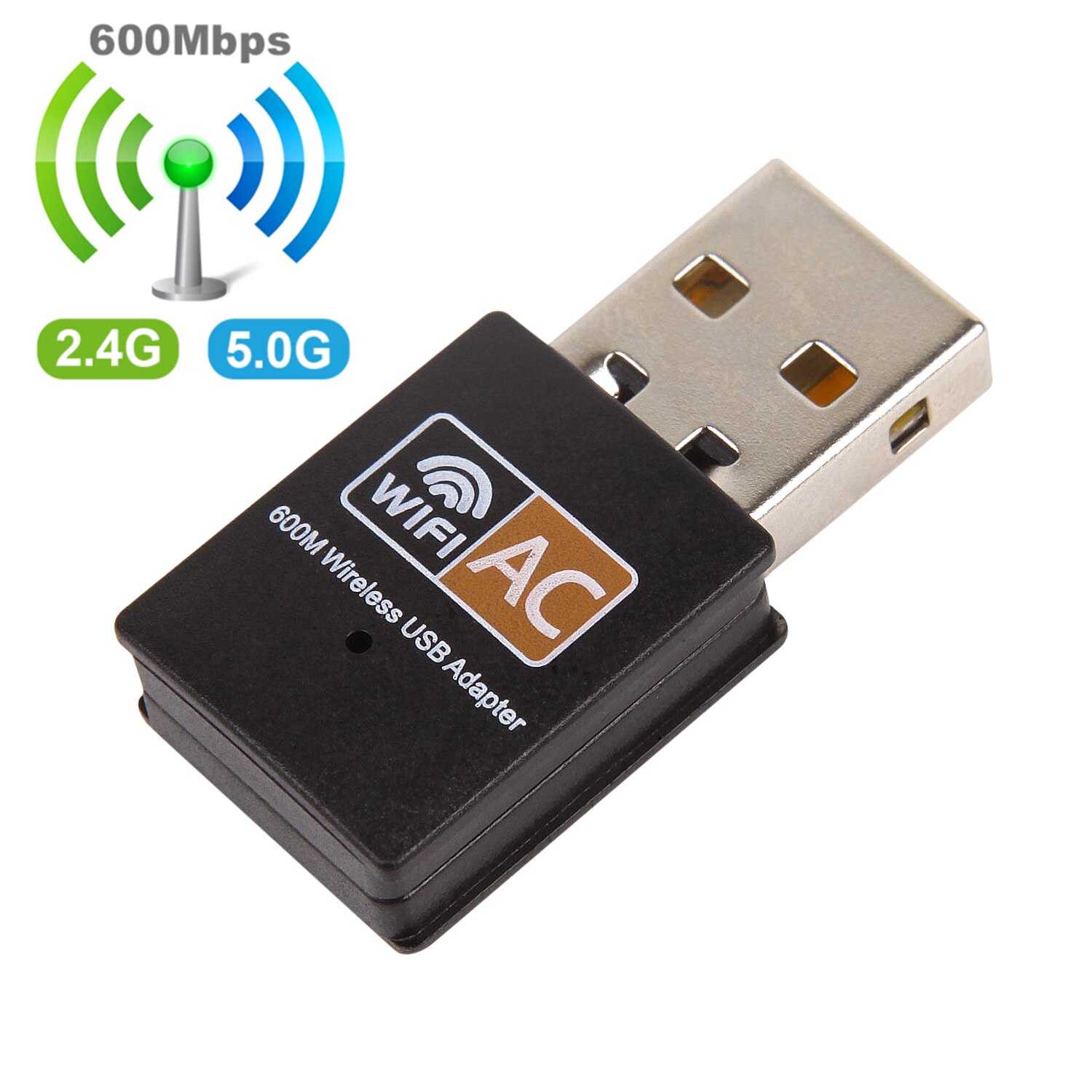 Mini Usb Wifi Adapter 600Mbps 2.4Ghz 5Ghz Wifi Dua... – Vicedeal