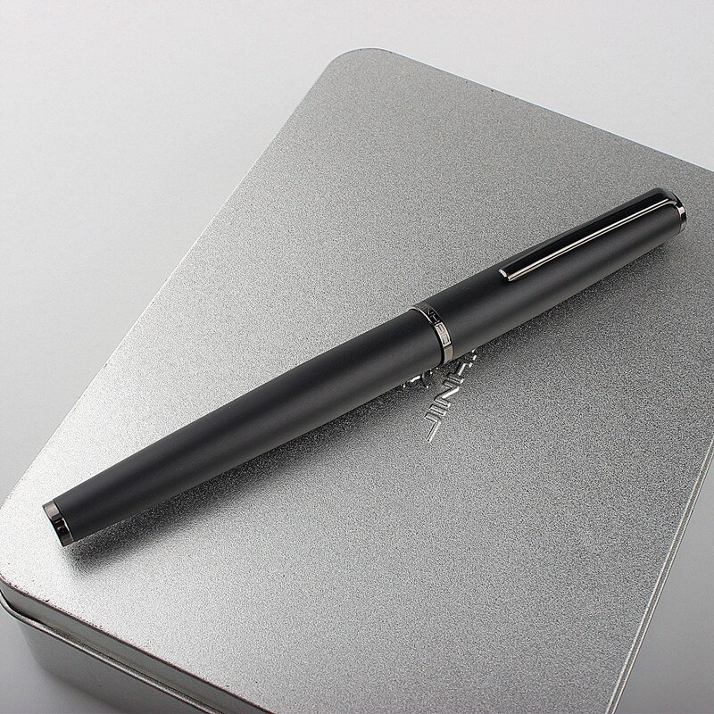 Jinhao 95 Black Metal Vulpen Titanium Zwart F Nib ... – Grandado