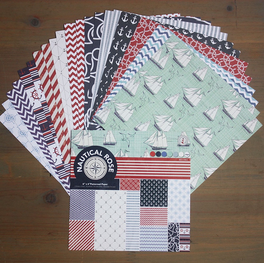 ZFPARTY 12pcs 6" Single-side Sea papercraft art pa... – Vicedeal