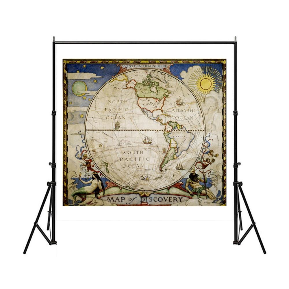24x24 inch Western Hemisphere Map of Discovery Vin... – Vicedeal