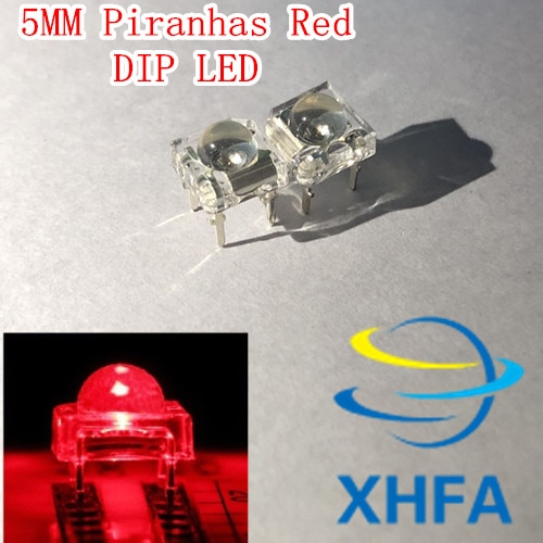 20pcs LED 5MM Piranha Red Round Super Flux Leds 4 ... – Grandado