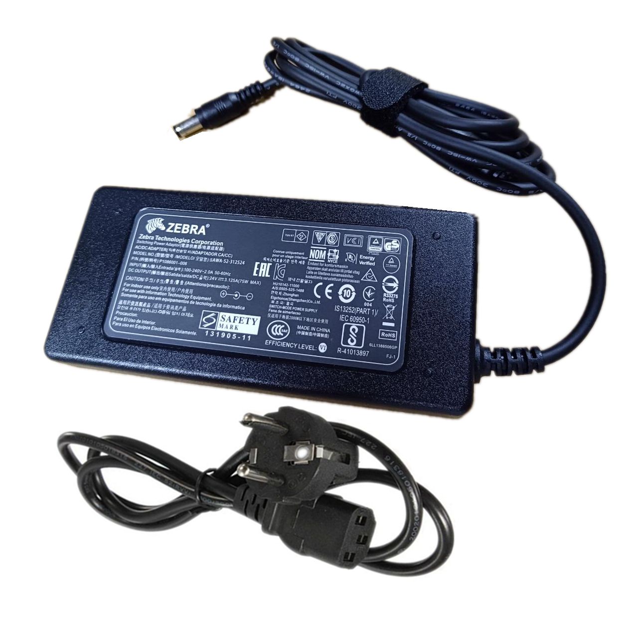 24V 3.125A AC DC Power Adapter 75W SAWA-52-312524 ... – Grandado