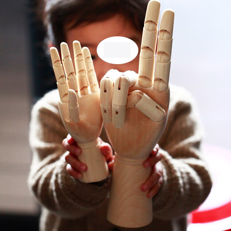 Movable Lotus Wood Man Joint Hand Model Wood Doll ... – Grandado