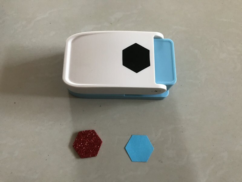 free ship 1"(2.5cm)hexagon punches scrapbook punch... – Grandado