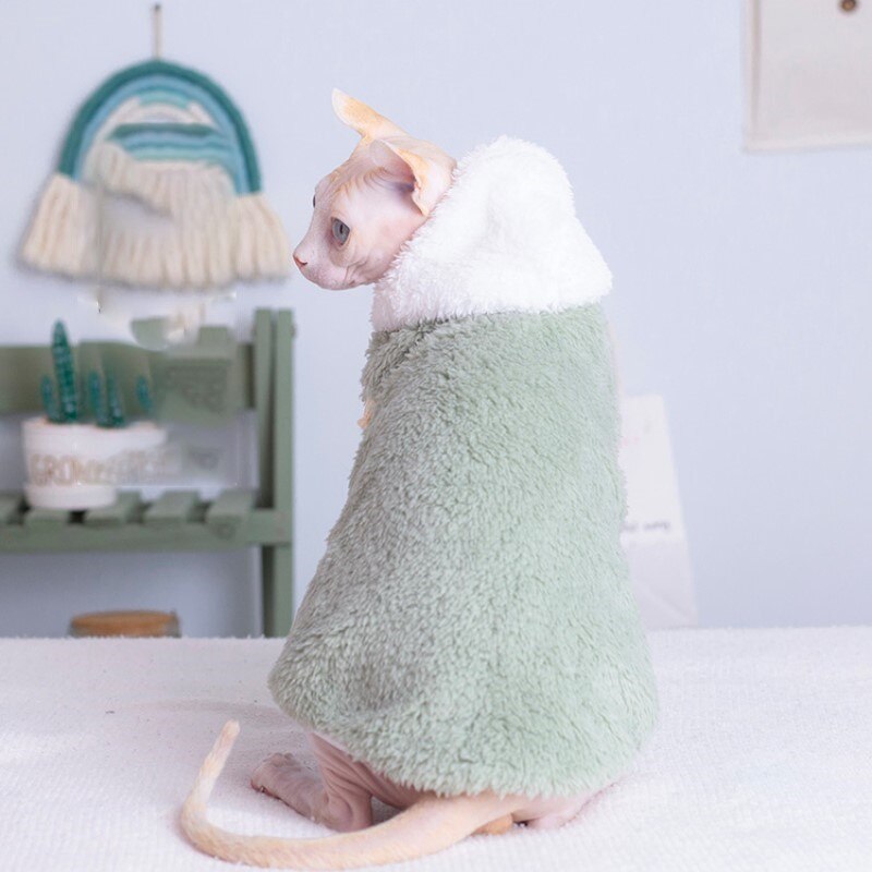 Luxury Cat Clothes Winter Sphynx Sweater Vest Warm... – Vicedeal