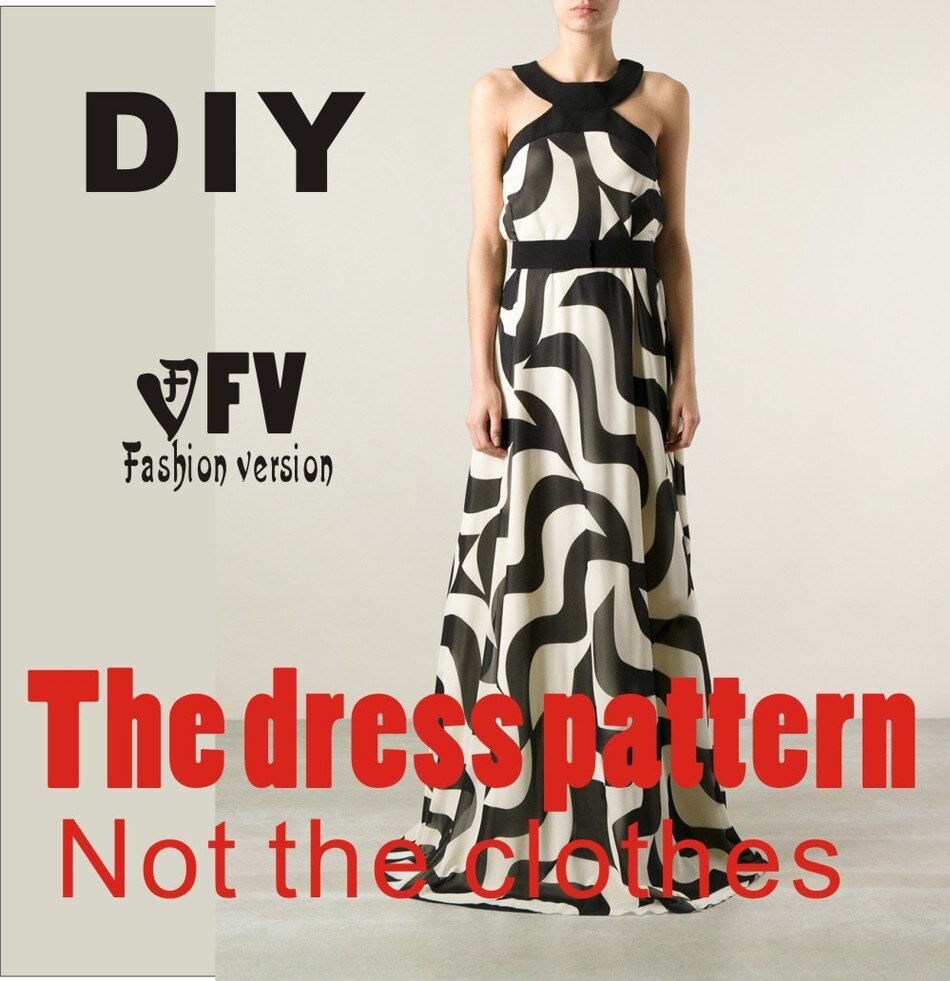 Clothing DIY The dress Dresses Sewing Pattern cutt... – Vicedeal