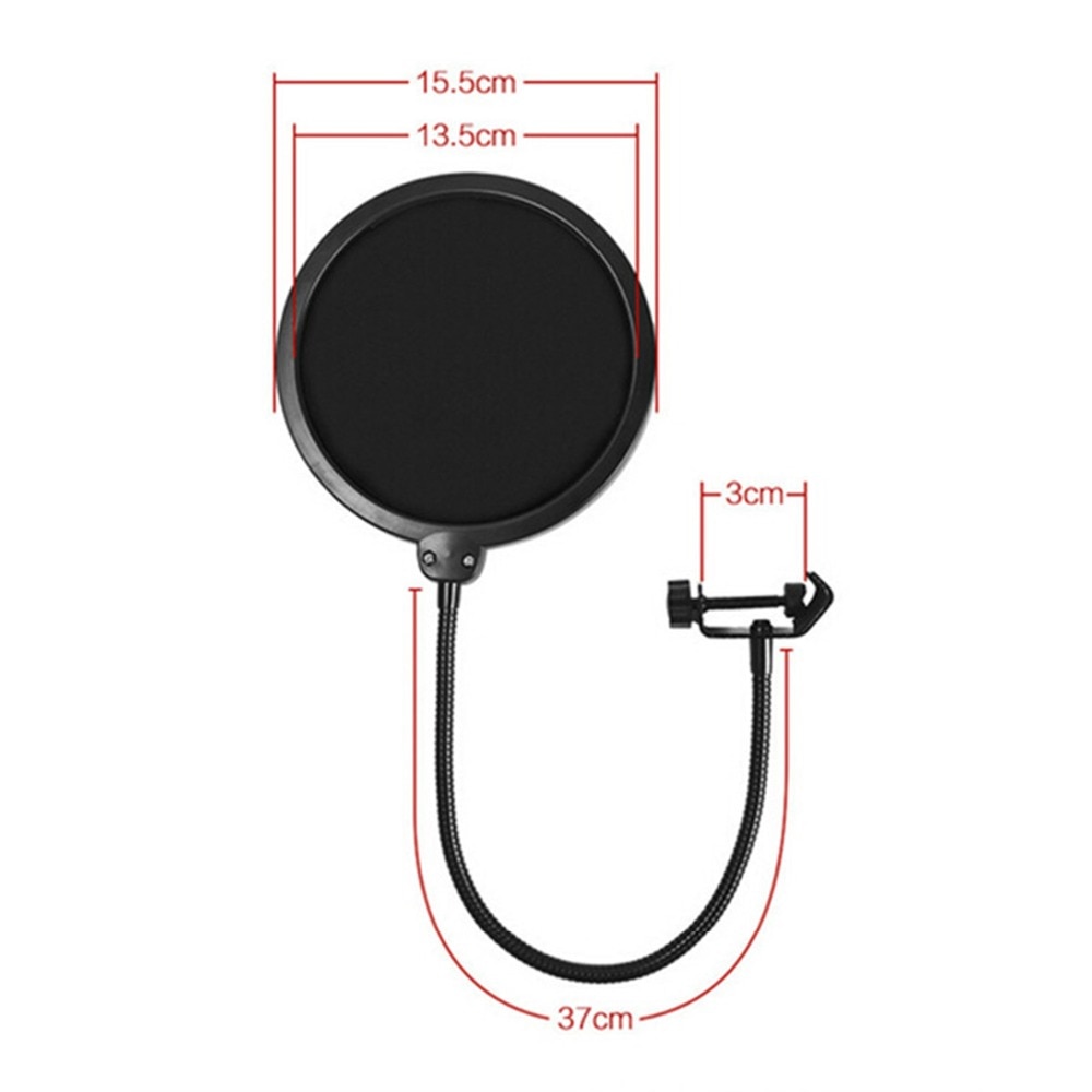 Double Layer Voorruit Studio Microfoon Flexibele W... – Grandado