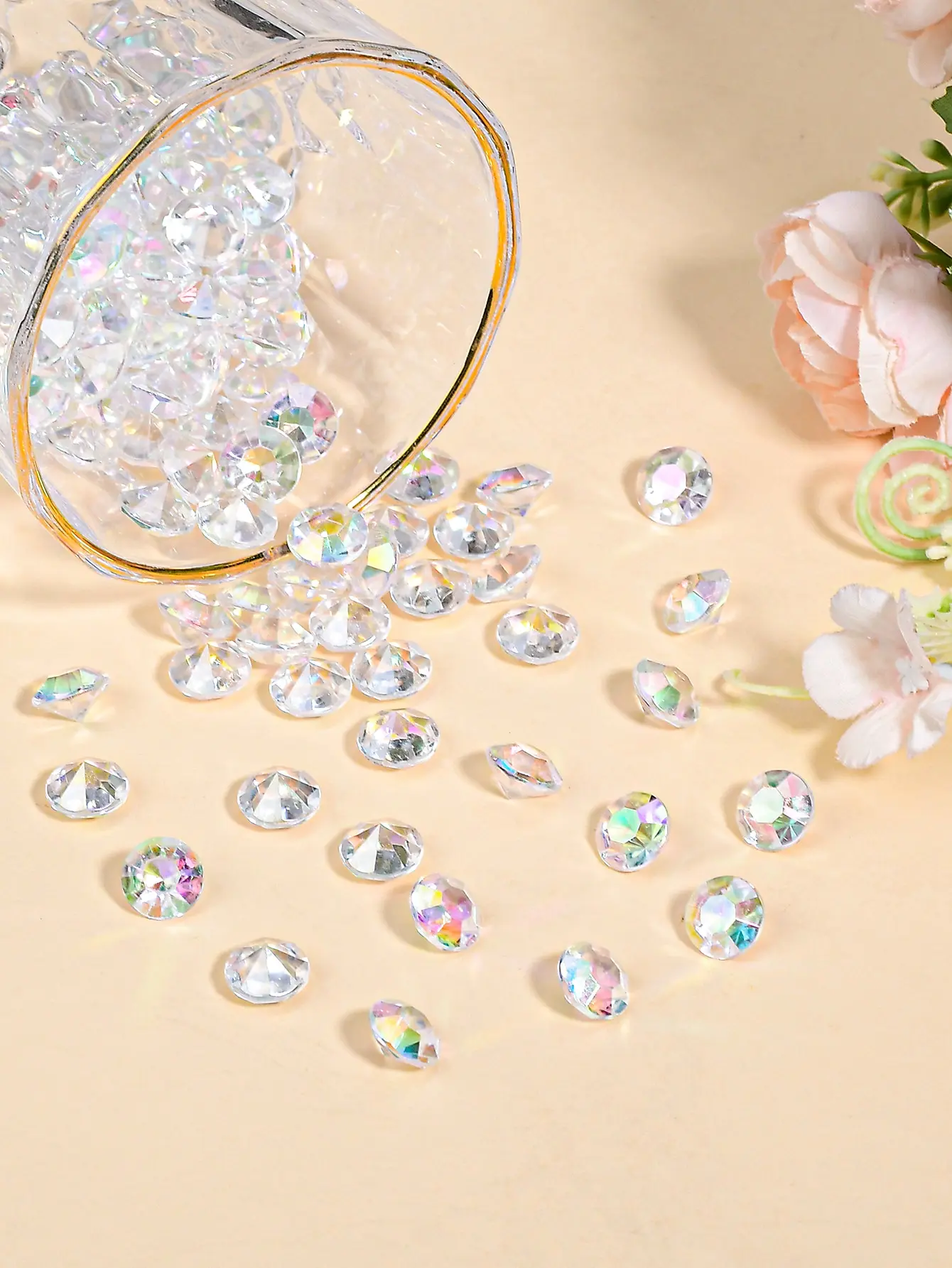 200PCS ，Diamond table acrylic crystal scatter gems... – Grandado
