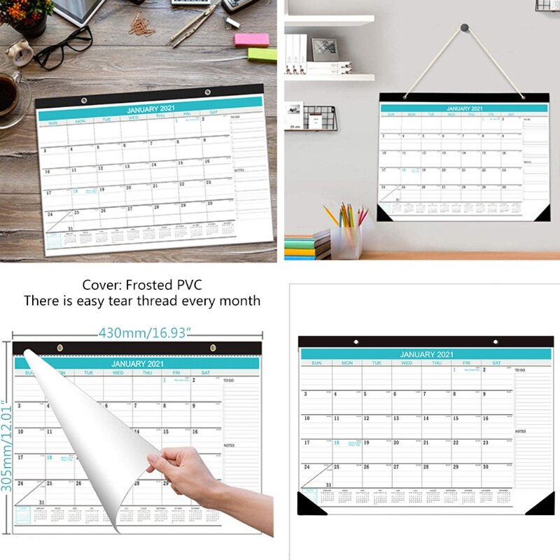 Wall Calendar January - December Multi-function Ti... – Vicedeal