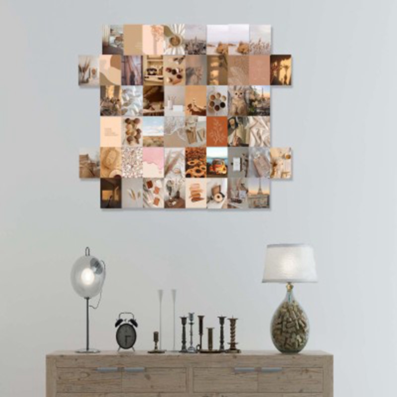 50Pcs Beige Aesthetic Picture for Wall Collage, 4X... – Grandado