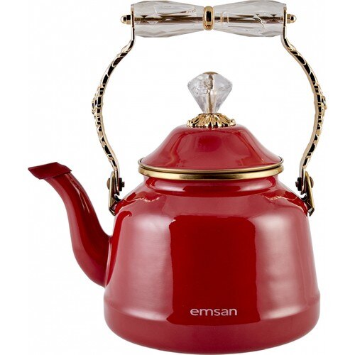 Emsan Troy Vintage Inductie Bodem Rode Waterkoker – Grandado